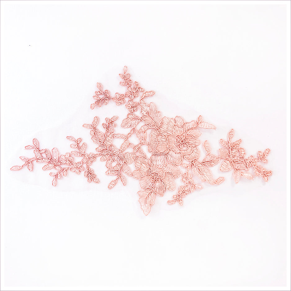 Pink Embroidered Appliqué – The Gilded Girls™